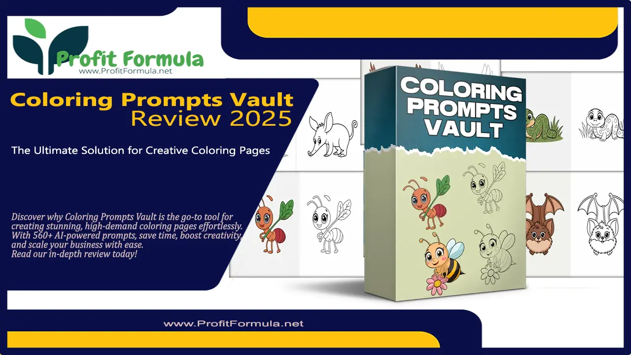 Coloring Prompts Vault Review 2025: Best Coloring Solution | Profit Formula